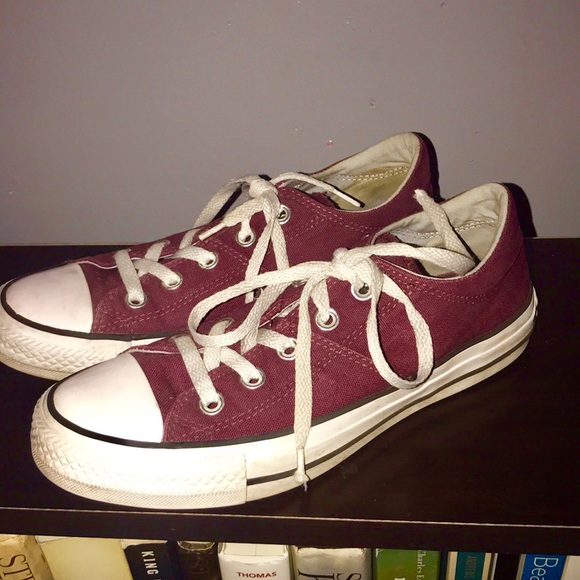 Converse | Shoes | Converse Chuck Taylor All Star Low Top Maroon | Poshmark